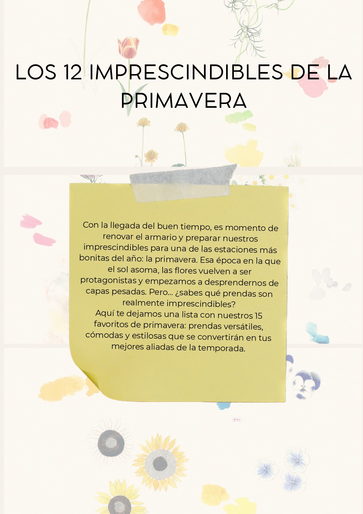 LOS 12 IMPRESCINDIBLES DE LA PRIMAVERA - El ropero 1961